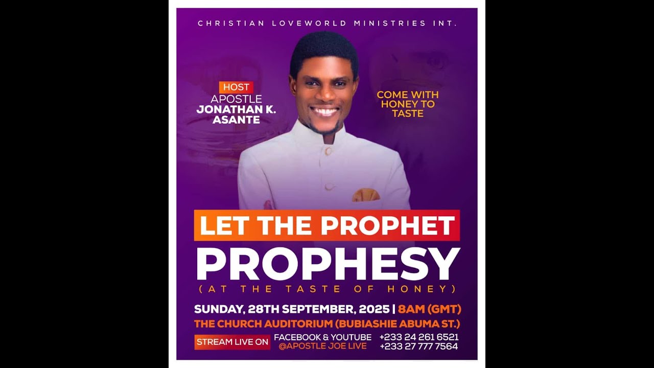 LET THE PROPHET PROPHECY (AT THE TASTE OF HONEY) WITH APOSTLE JONATHAN ...