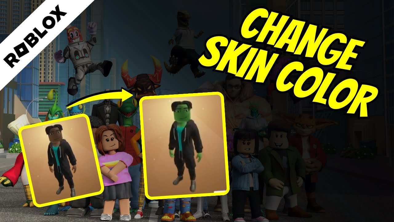 How to Change Skin Color in Roblox - YouTube