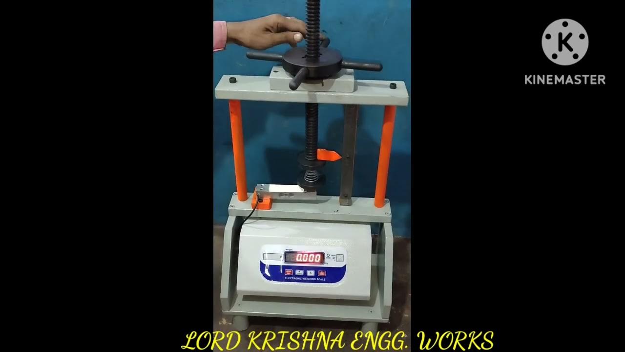 Spring Load Testing Machine Manual ....# 8287838290/9873744339 - YouTube