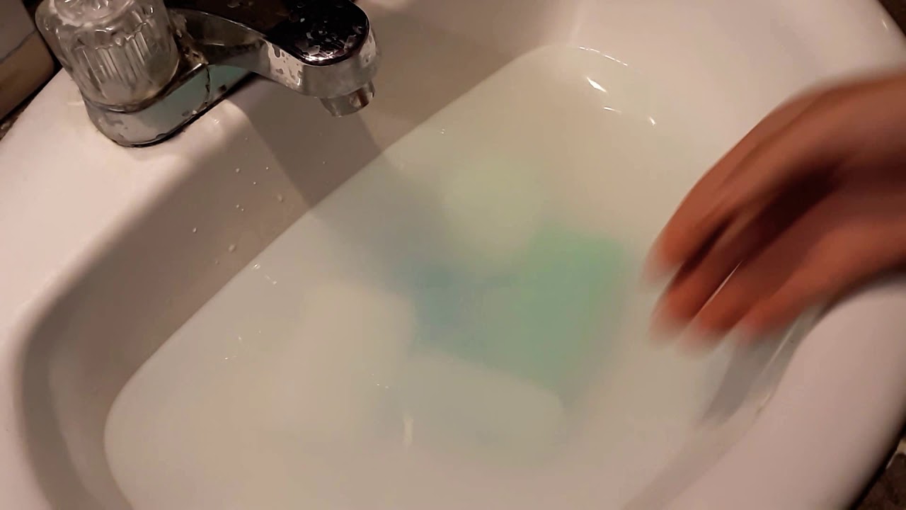 Green bar soap lathering - YouTube