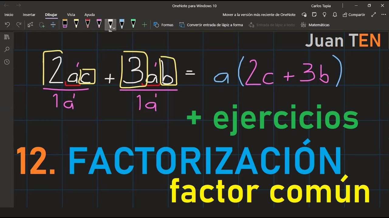 Álgebra 12. Factorización - Factor Común / + Ejercicios. - YouTube