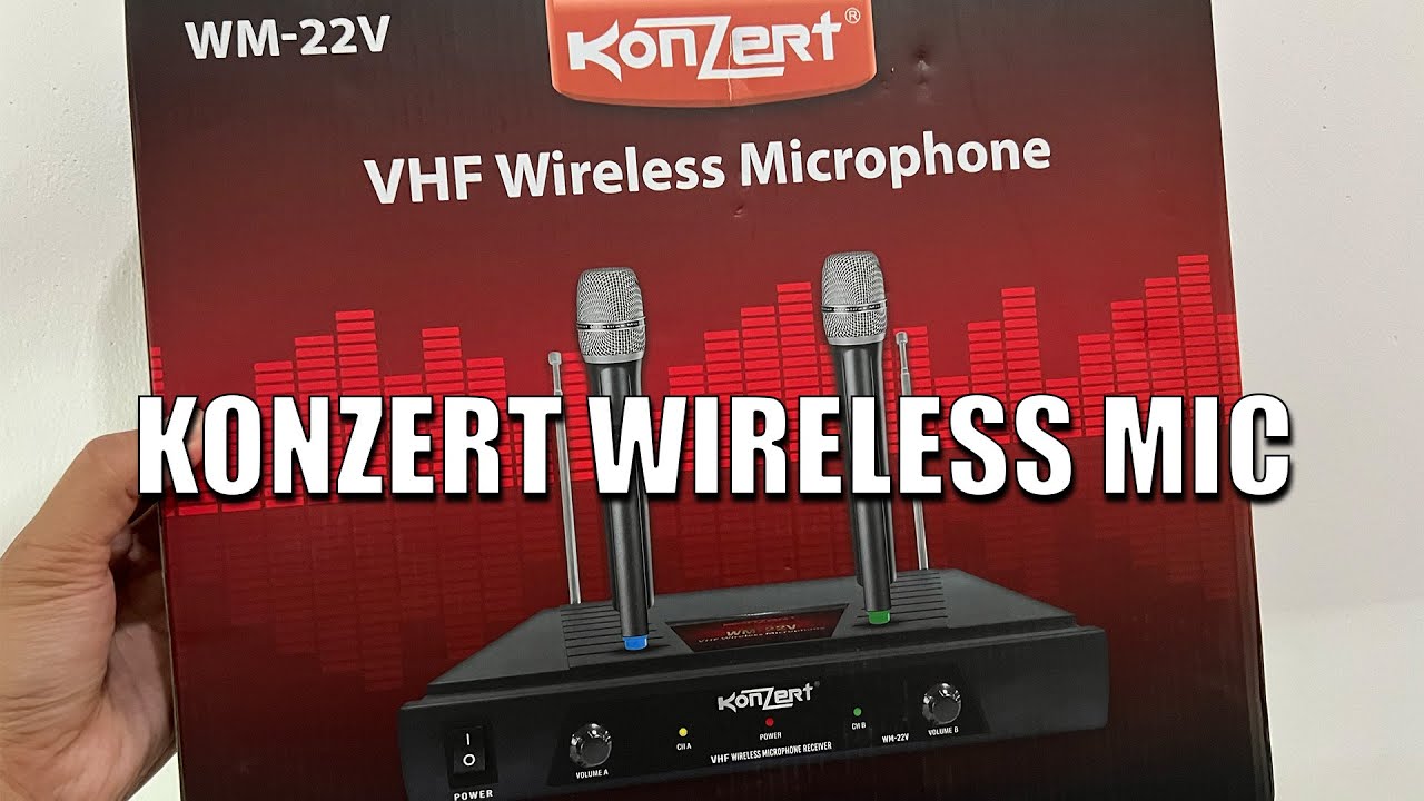 KONZERT WIRELESS MIC WM-22V - VIDEOKE SETUP NA BUDGET MEAL - YouTube