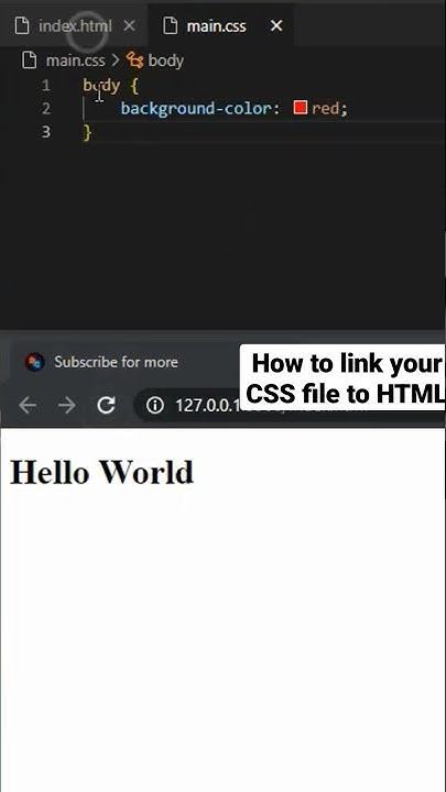 How To Link Your Css File To Html File Coding Shorts Coding Youtube