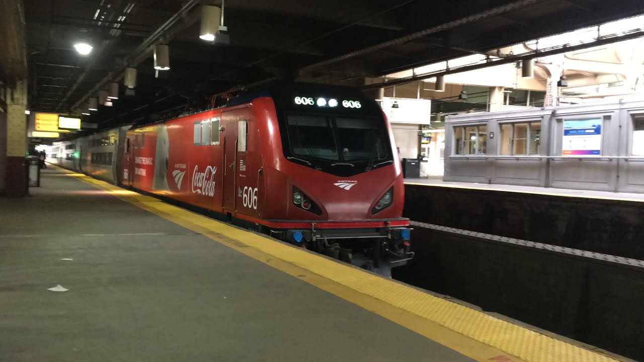 Amtrak ACS-64 606 in Coca-Cola Wrap Leads Silver Meteor Train 98 Into ...