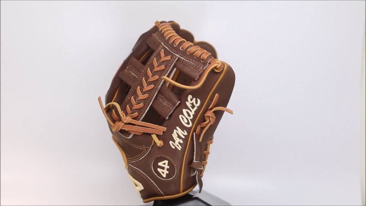 44 Pro Custom Baseball Glove Signature Series Brown Tan Laced Cross Web ...