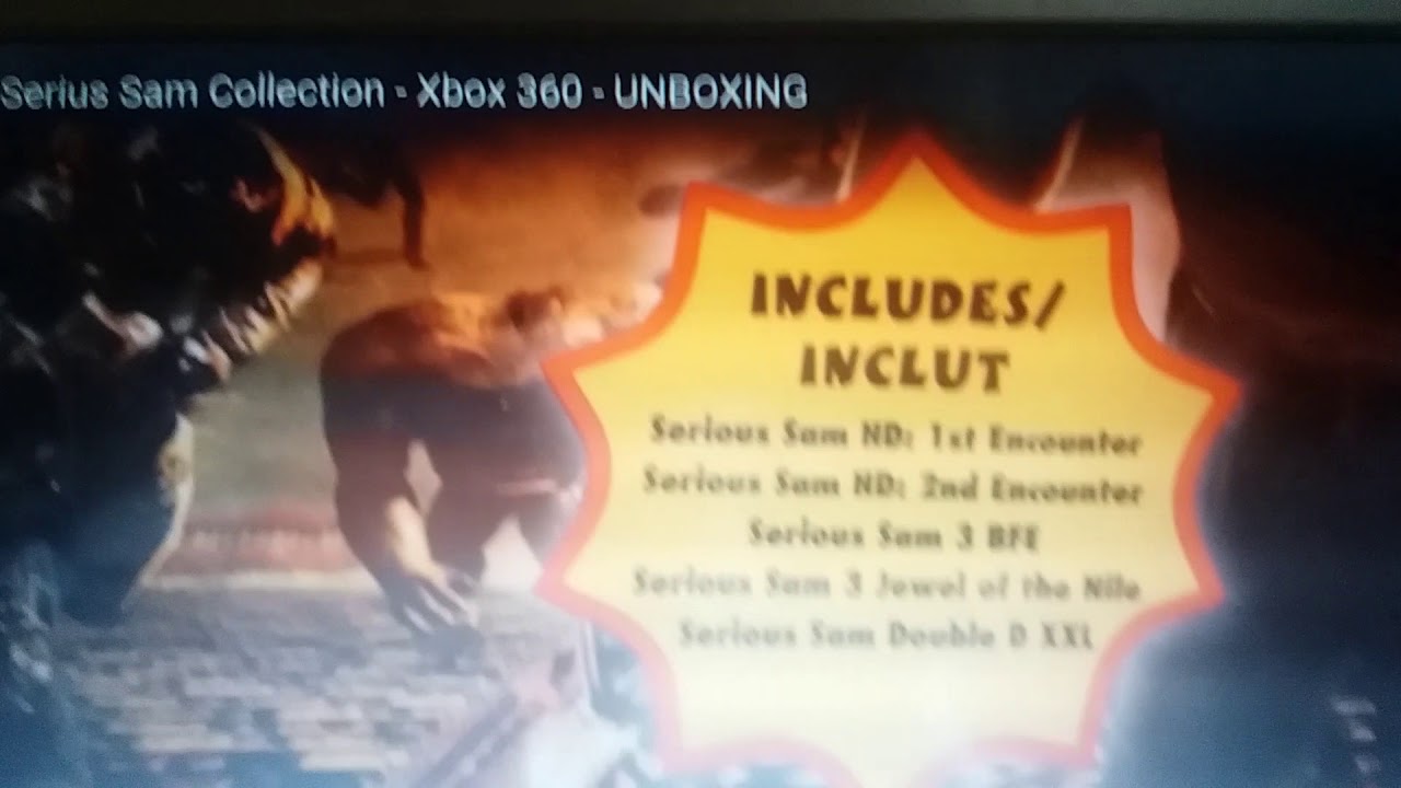 The serious sam Collection disco original xbox 360 - YouTube