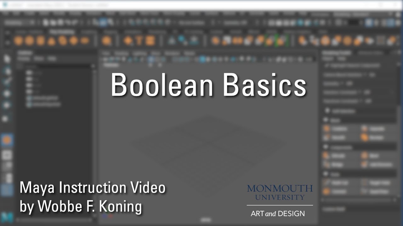 Maya Boolean Basics - YouTube
