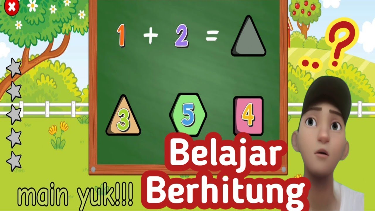 belajar berhitung || bermain sambil belajar untuk anak PAUD TK SD - YouTube