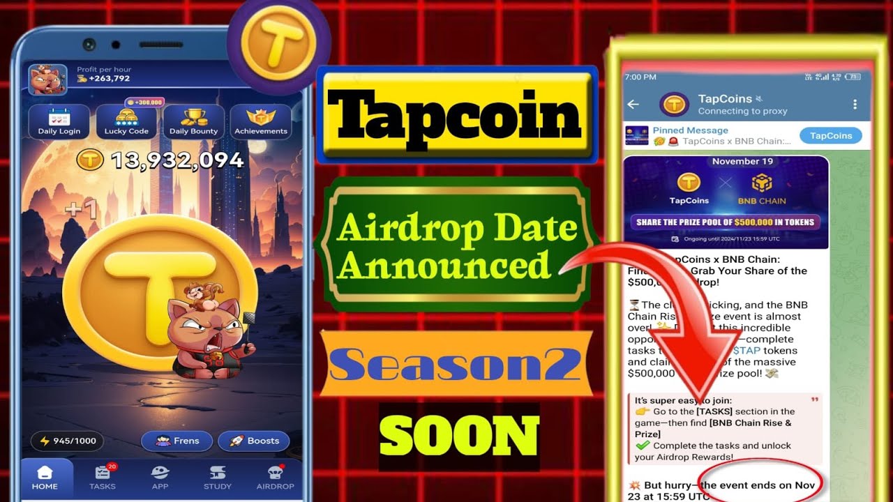 Tap Coin Airdrop Arrived😱😱|Participate Tap Coin Campaign and earn ...