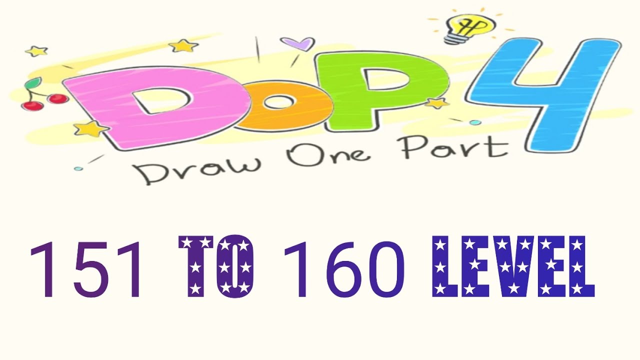 Dop 4 Draw one part game# funny game# Level.. 151 to 160 . - YouTube
