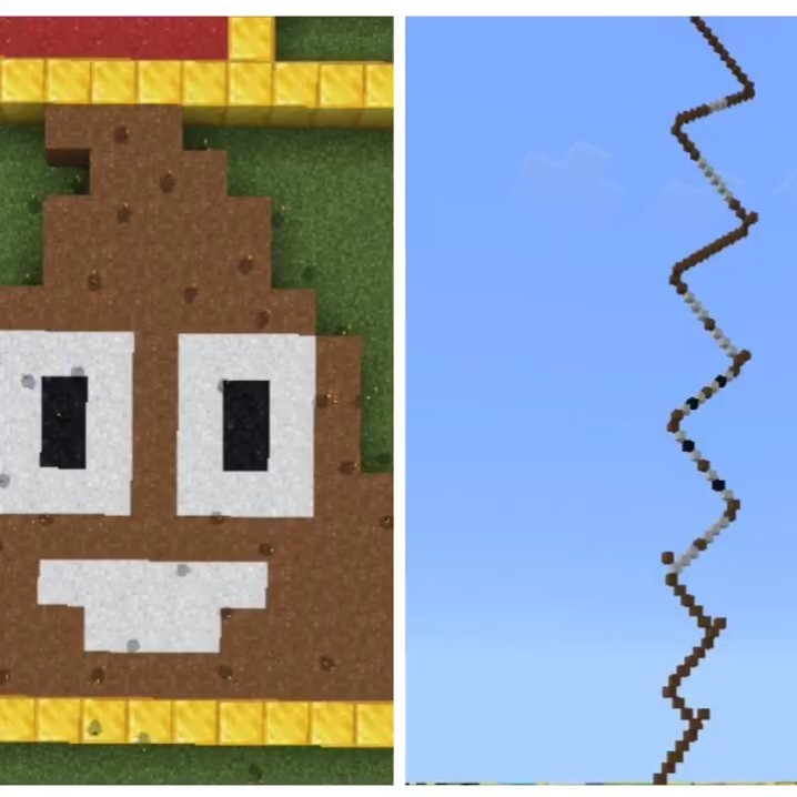 Minecraft sandart (poop💩) #shorts #minecraft #fallingsandart #pixelart ...