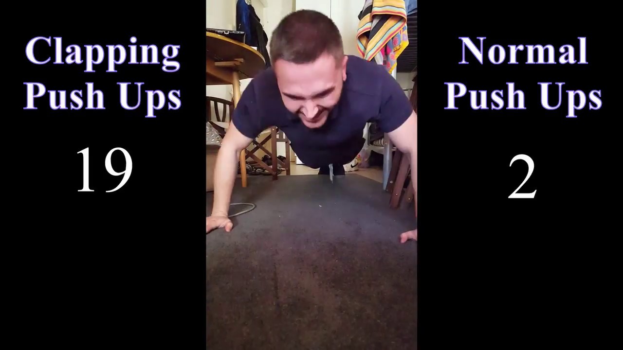 Clapping push ups - YouTube