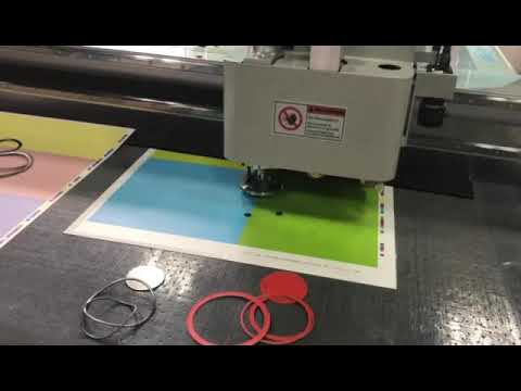 AOKE DCZ70 digital flatbed cutting plotter cnc carton box sample maker ...
