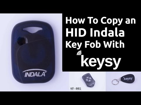 Copying HID Indala keyfob with Keysy - YouTube