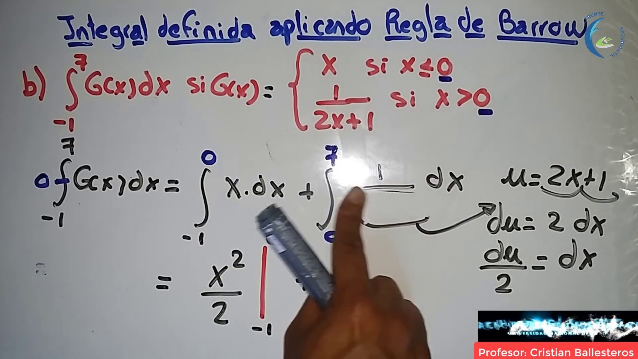 integral definida regla de barrow COMPLETO - YouTube