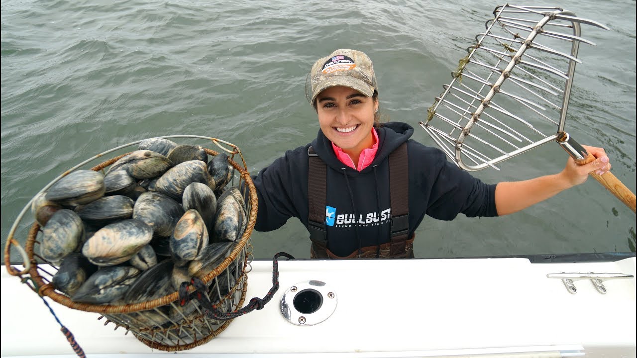 Coastal Foraging for Clam Dinner!! CATCH and COOK! - YouTube