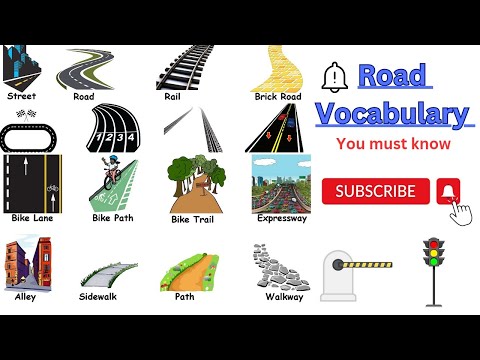 Road Vocabulary|Types of Roads|Daily use English Words