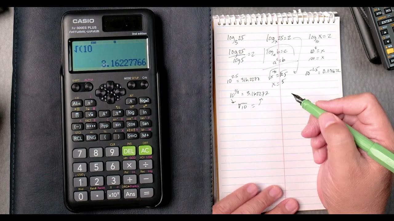 Casio fx-300ES PLUS 2nd Edition: Logarithms, Natural Logs, and Antilogs Explained - YouTube