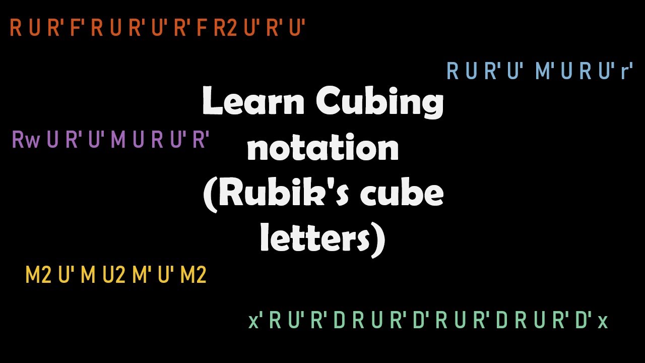 Learn cubing notation easily! - YouTube