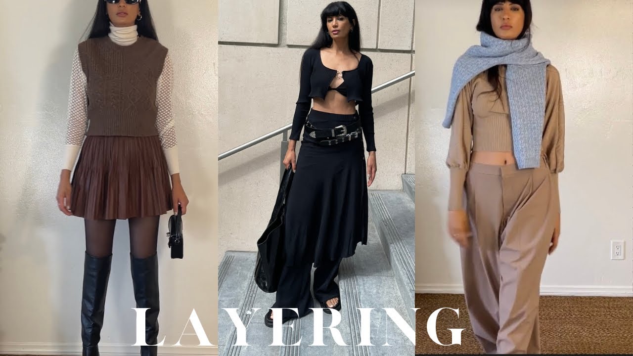 HOW TO LAYER AND LOOK CUTE IN THE SAME TIME | LAYERING TRENDS FALL 2022 ...