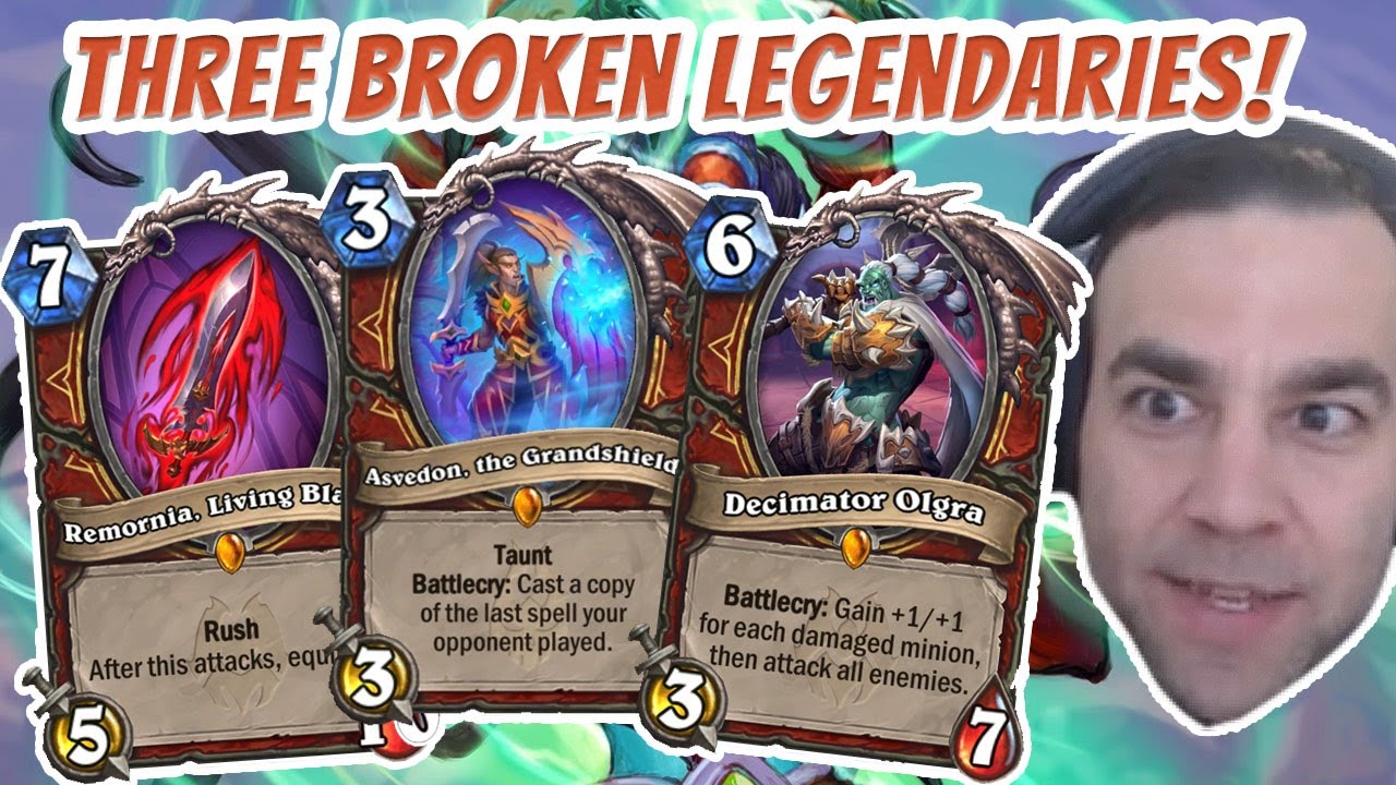 Remornia, Olgra AND Asvedon Warrior Run! - Hearthstone Arena - YouTube