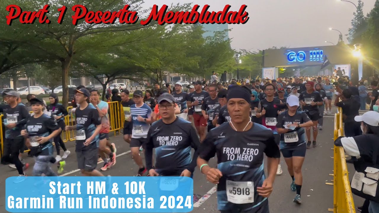 Start HM dan 10K Garmin Run Indonesia 2024, Teratur dan Ramai ...
