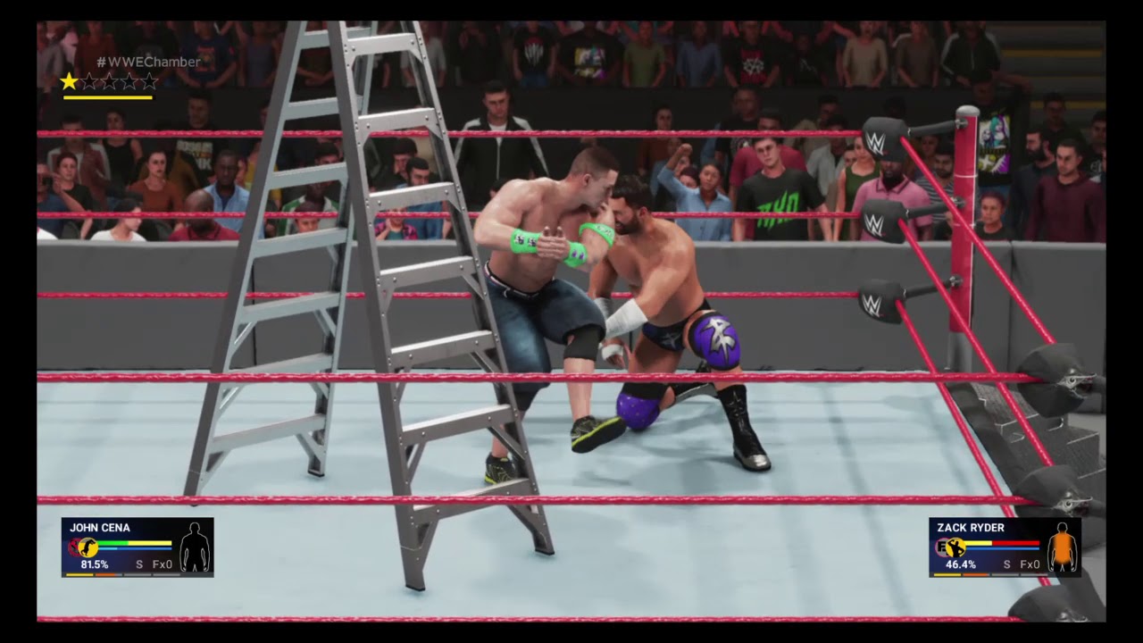John cena vs Zack ryder in a TLC match - YouTube