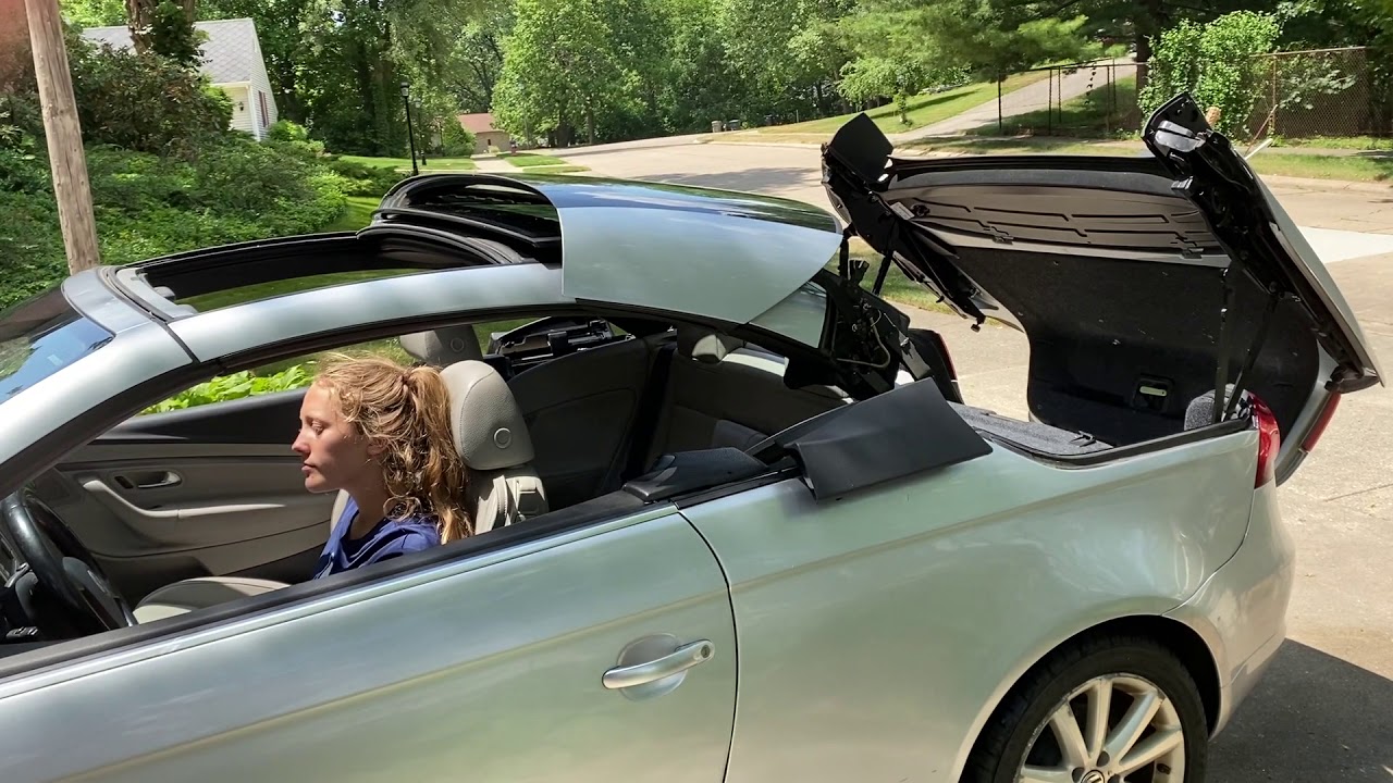 2008 Volkswagen Convertible Hardtop roof - YouTube