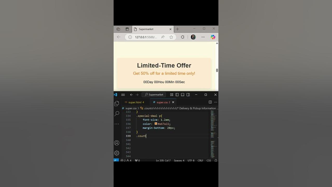 Countdown Timer Coding Programming Webdevelop Webdevelopement