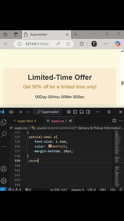 Countdown Timer Coding Programming Webdevelop Webdevelopement