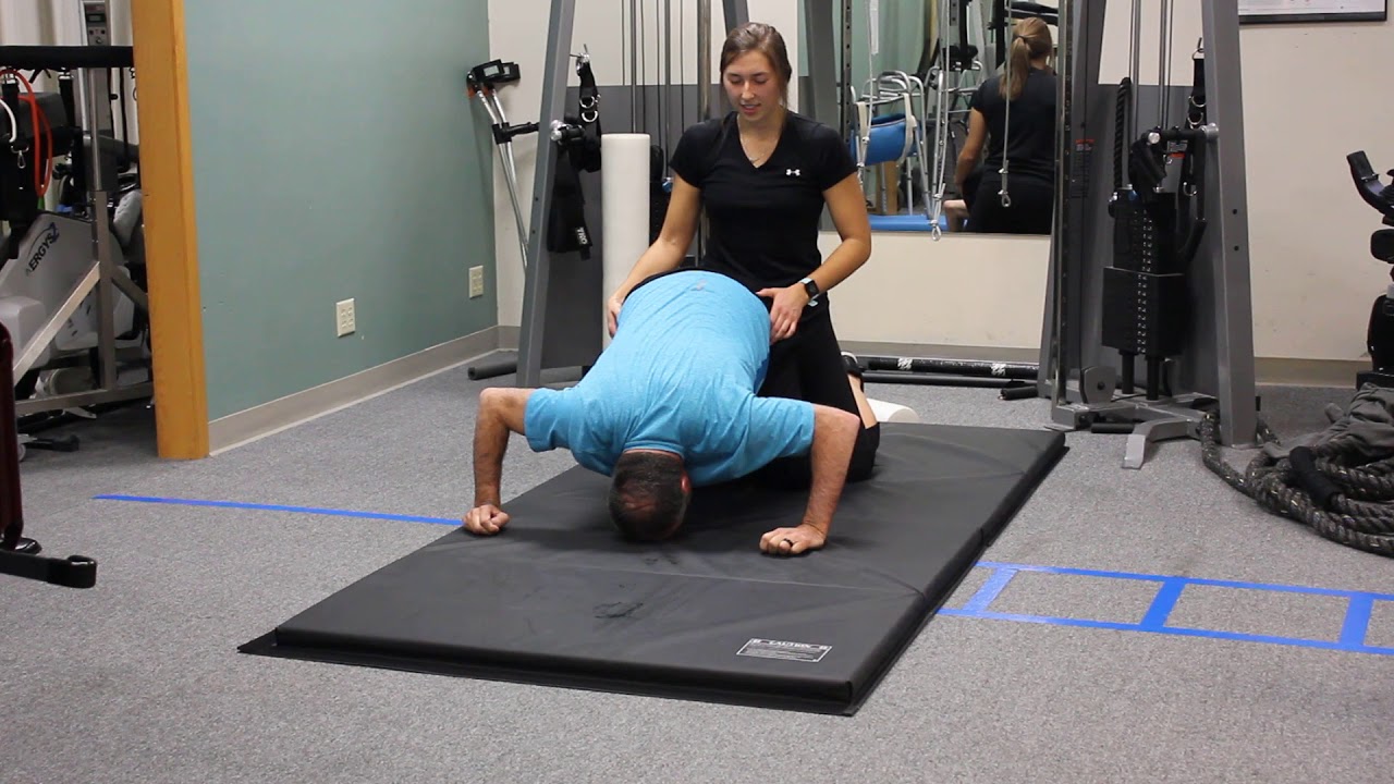 Modified Push-ups & Bird Dogs after SCI - YouTube