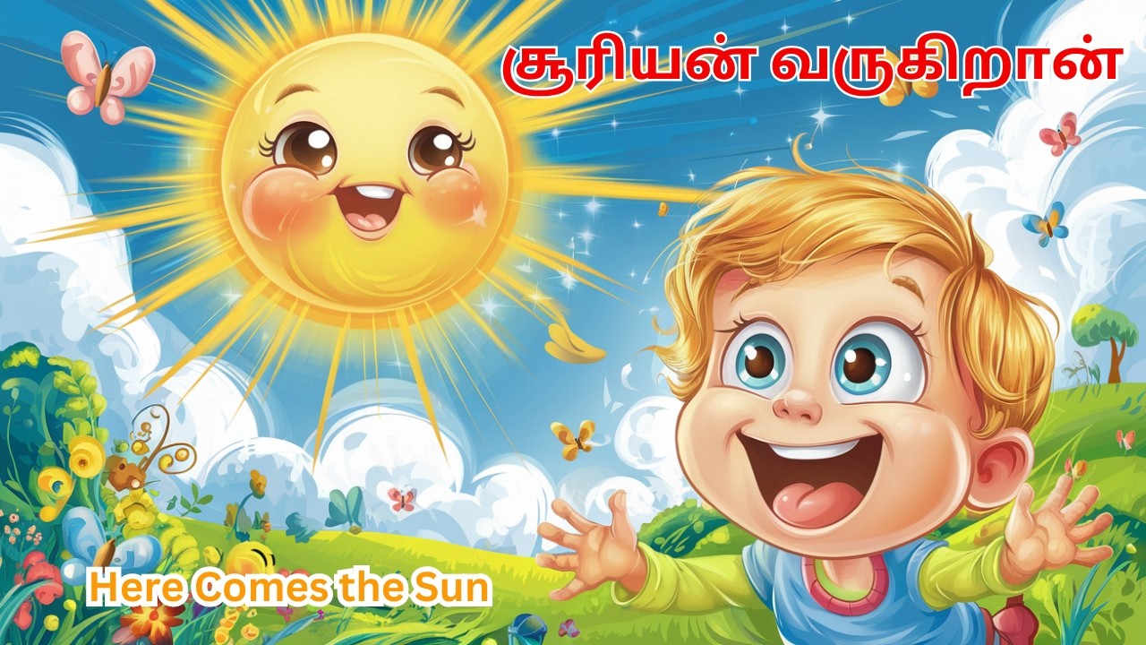 சூரியன் வருகிறான் | Here Comes the Sun | Tamil Rhymes for Children ...
