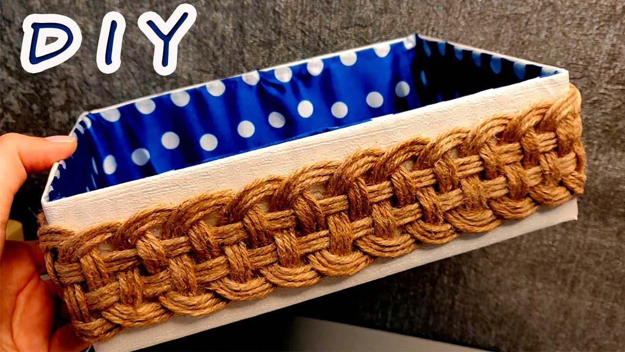 🔊 Stunning jute rope box DIY box decor - YouTube