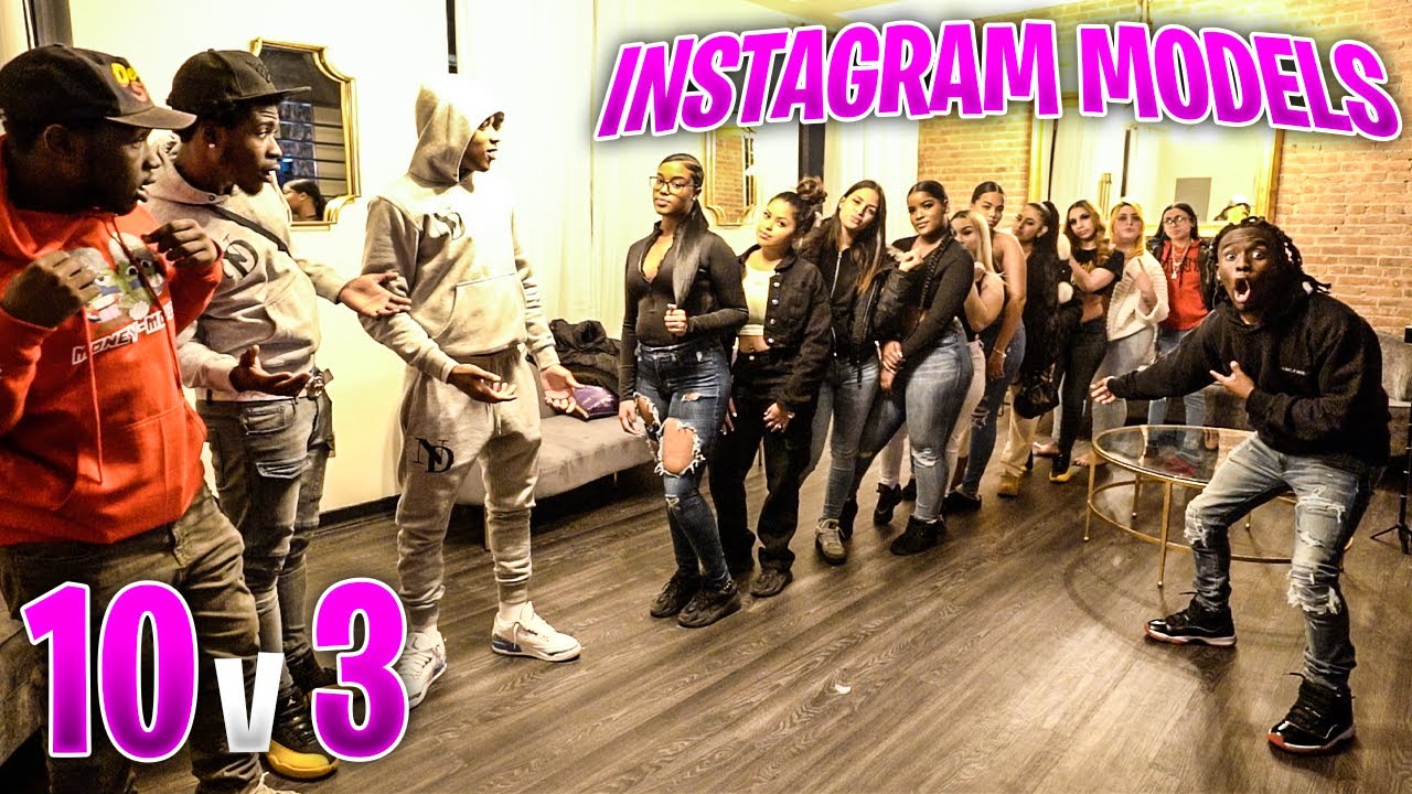10 Instagram Models Compete For 3 Hood Guys... - YouTube