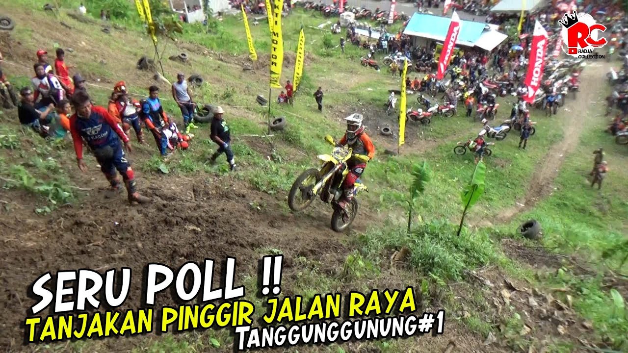 Tanjakan Motor Trail pinggir jalan raya, tanggunggunung #1 - YouTube