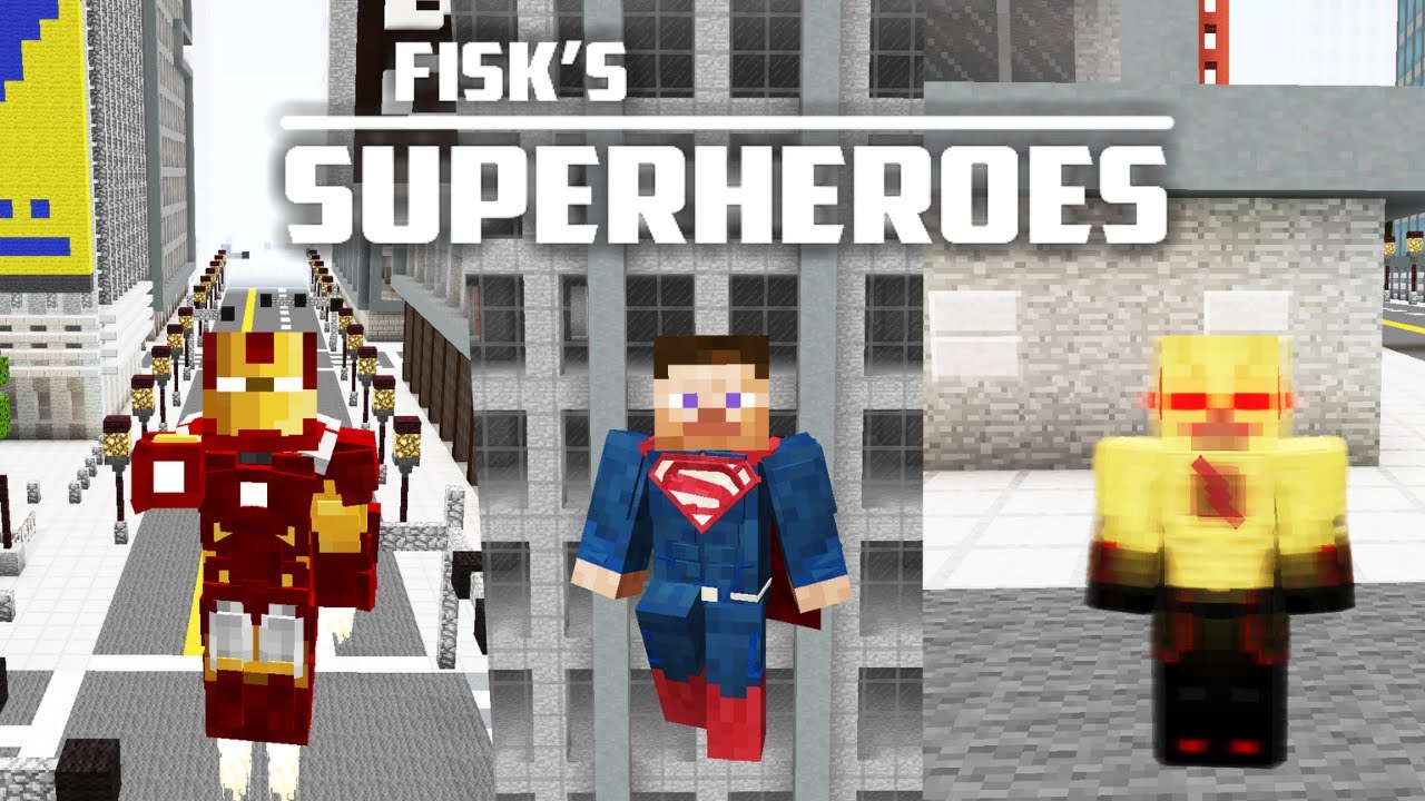 MİNECRAFT [Fisks Super Heroes - Mod] LEGENDS MOD-ADDON - YouTube