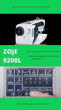 Zoje A9200L pespunte recto cortahilos - YouTube