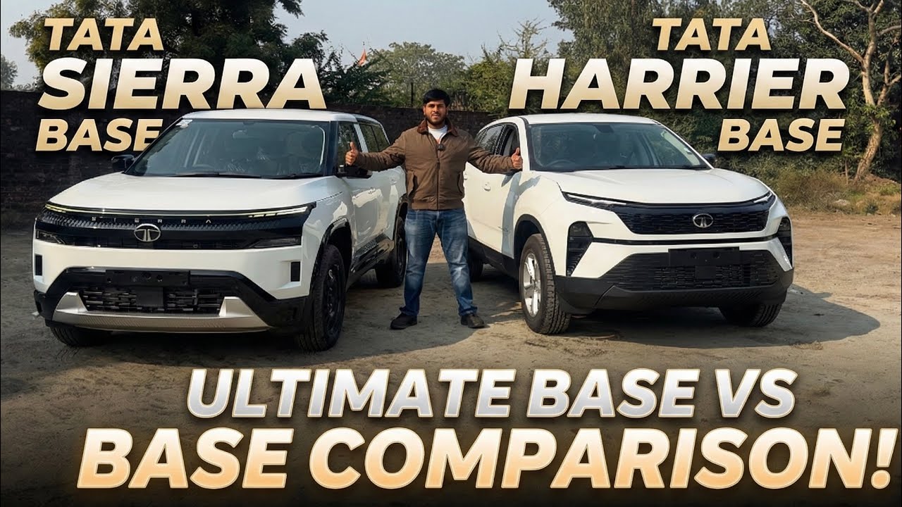 New Tata Sierra Base Variant VS Tata Harrier Base Variant 2026 ...