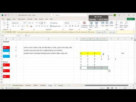 Lesson - 3.1 Count Function - YouTube
