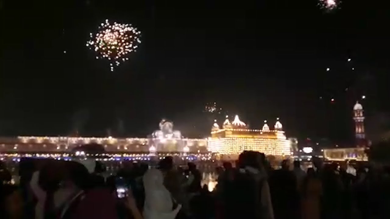WATCH: Fireworks at the Golden Temple in Amritsar on the occasion of ...