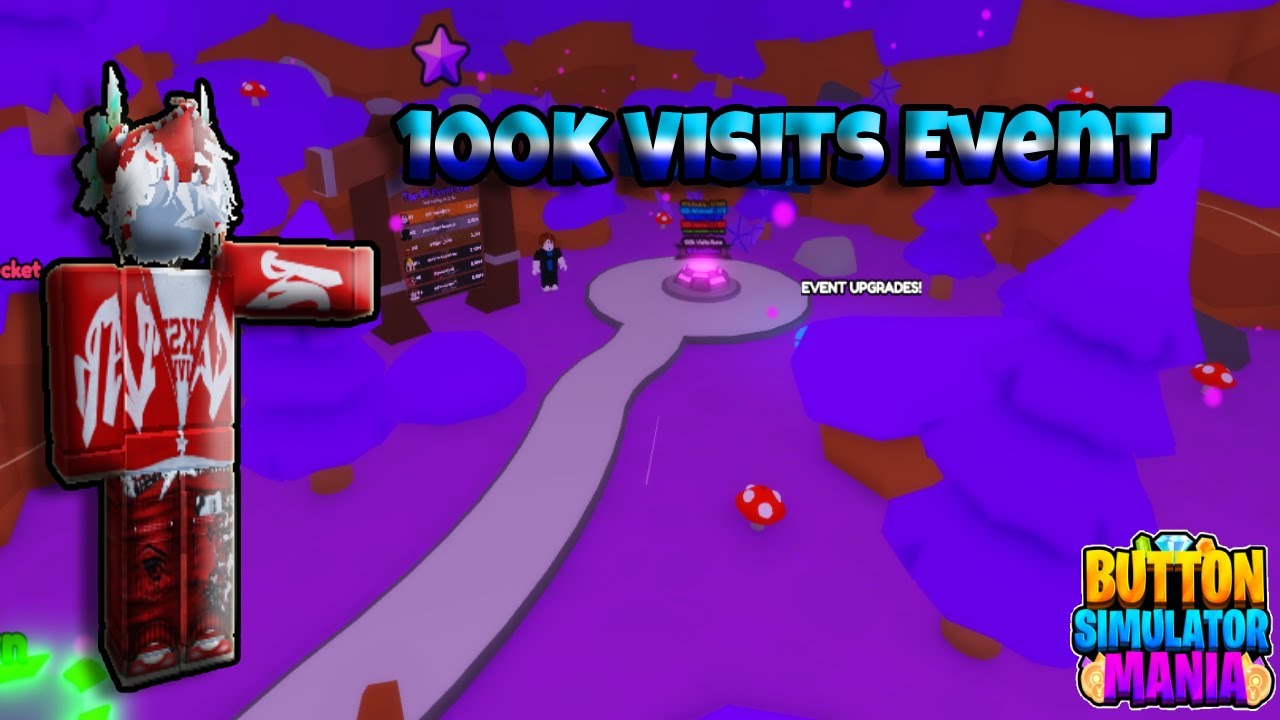 100K Visits Update On Button Simulator Mania ! - YouTube