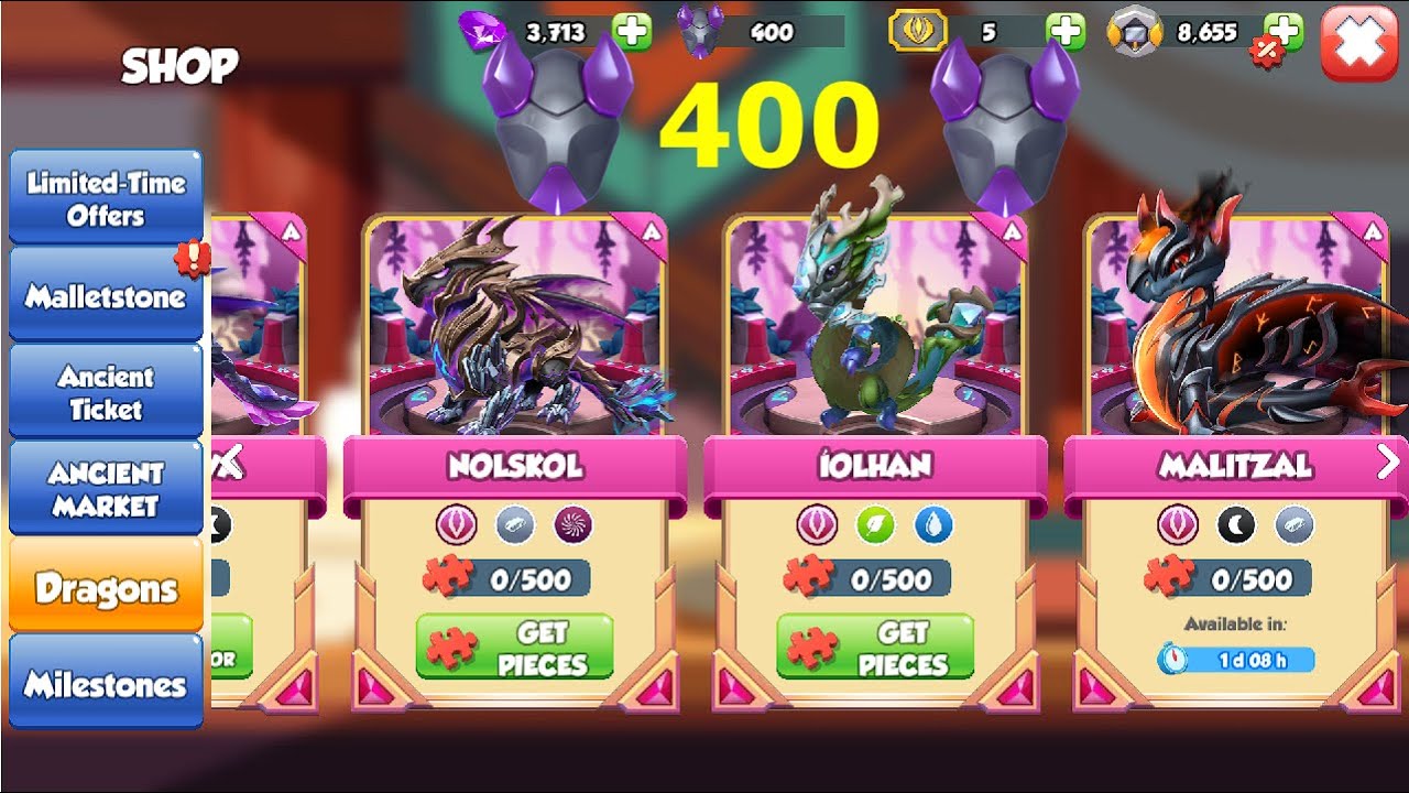 Saved 400 Talisman for Chapter 2-Dragon Mania Legends | Oyar Return ...
