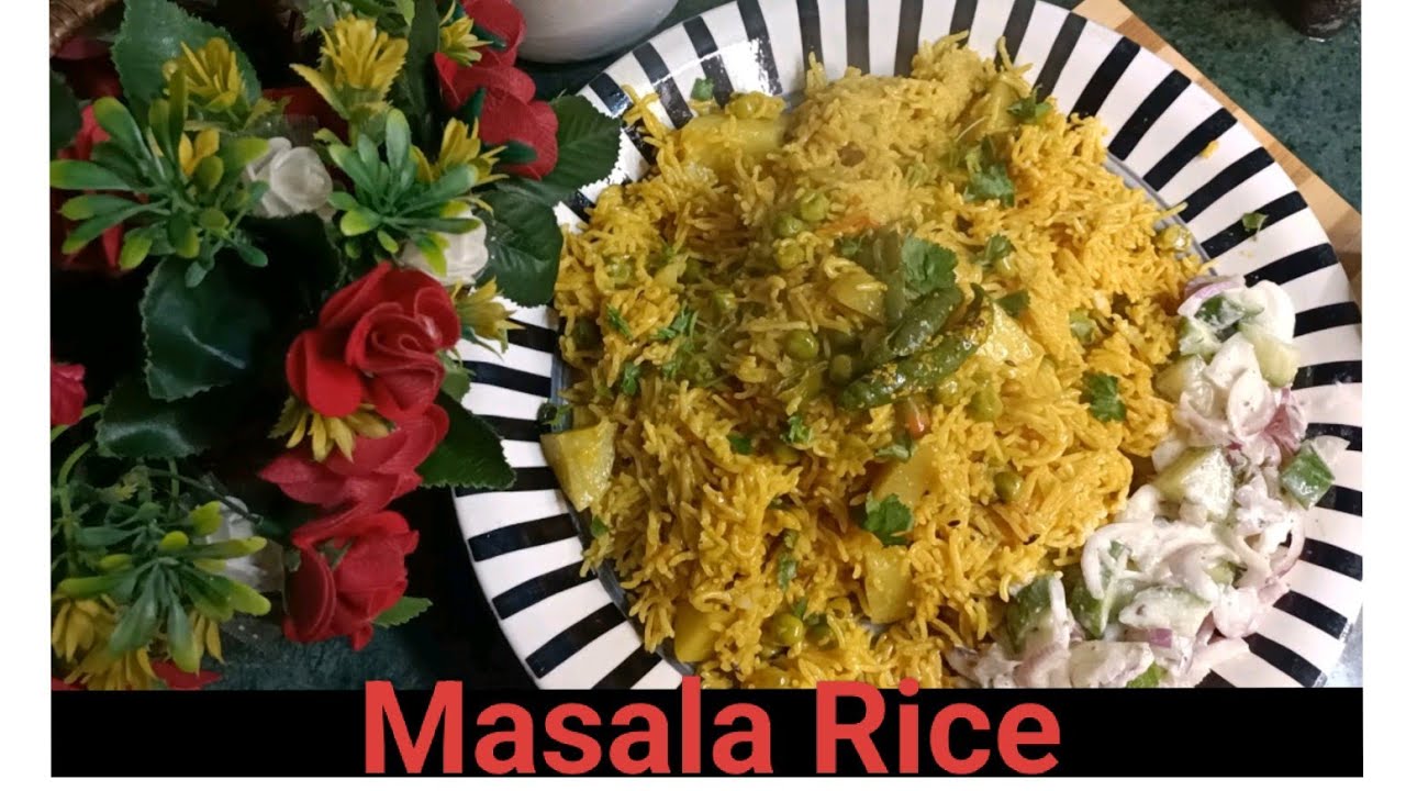 Masala Rice ! Masala Rice recipe ! Aloo Matar ke masale Wale chawal ...