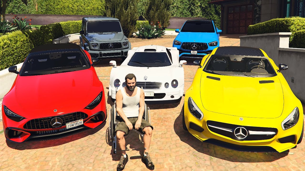GTA 5 - Michael and jimmy buying luxury mercedes car - YouTube