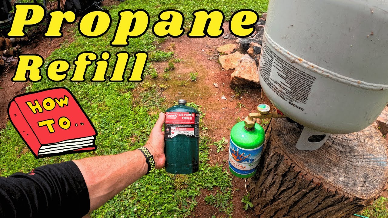 How to Refill 1lb Refillable Propane Tanks - Step by Step - YouTube