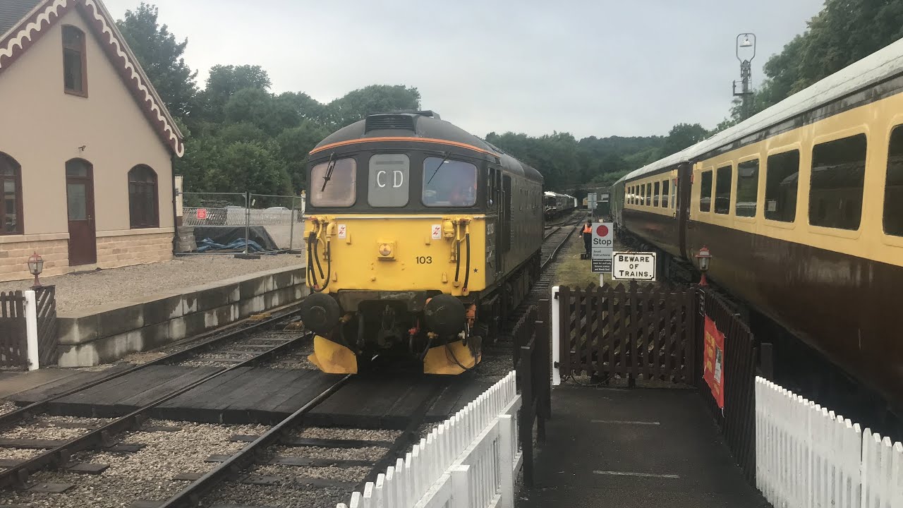 Class 33 “Swordfish” navigates trap points. - YouTube