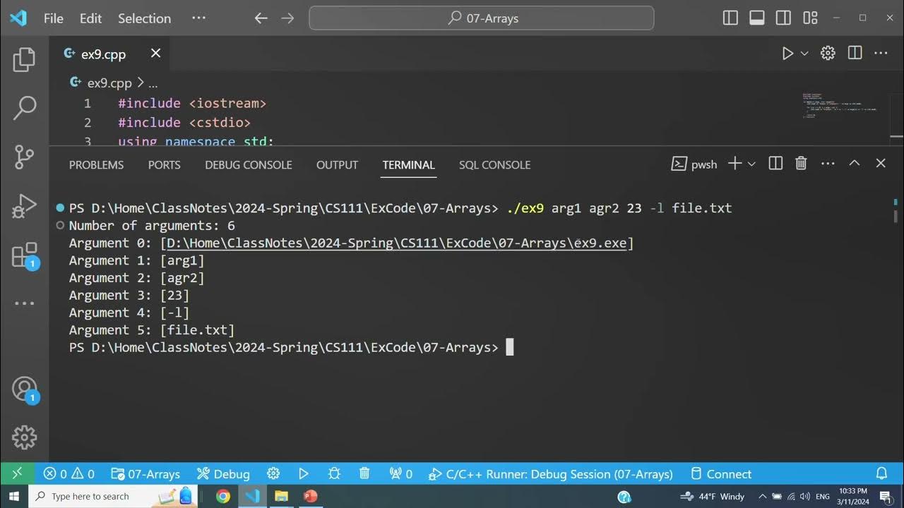 Command Line Arguments in C++ - YouTube