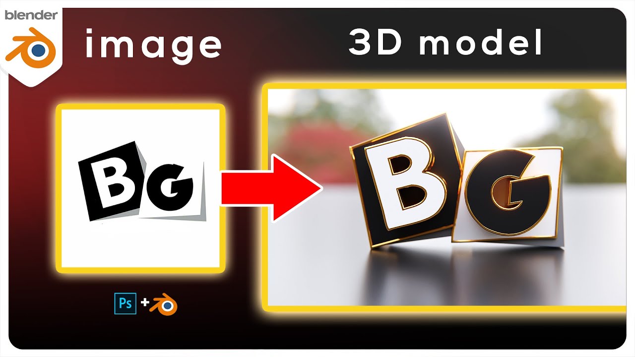 Convert 2D Images to 3D Model - Blender3D - YouTube
