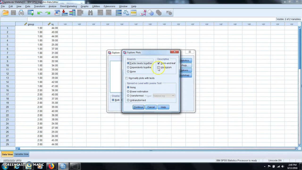 How to Compute Confidence Intervals for Means using the Explore Module ...