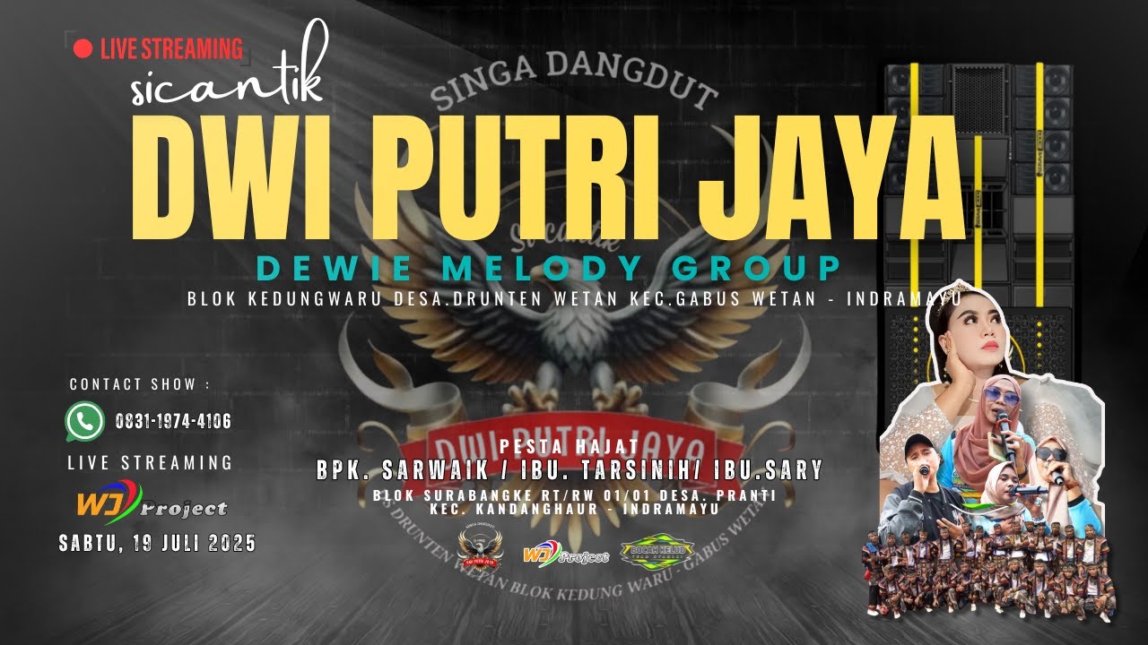 LIVE SI CANTIK DWI PUTRI JAYA || PESTA HAJAT BPK. SARWAIK / IBU ...